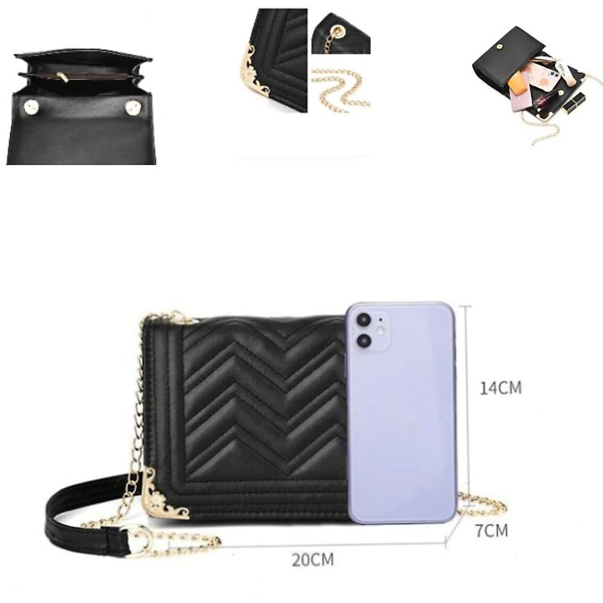 Small Red Satchel Wallet Crossbody Purse for women and Teens - Cute Cellphone Shoulder Bags for Ladies and Girls