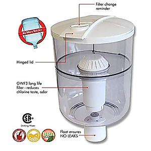 Vitapur GWF8 Water Filtration System For Top-load Water Dispensers , White
