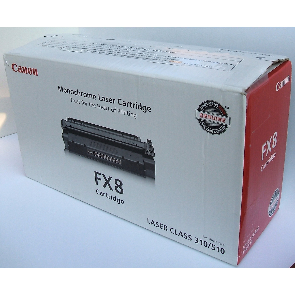 Original Canon FX-8 (FX8, 8955A001AA, 8955A001) 3500 Yield Black Toner Cartridge - Retail