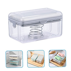 Cabilock 5pcs Soap Box Travel Soap Holder Soap Dishes for Bar Soap Travel Laundry Soap Travel Bar Soap Case Soap Dish Holder Soap Tray Soap Dish for Shower Bag Container Portable Plastic