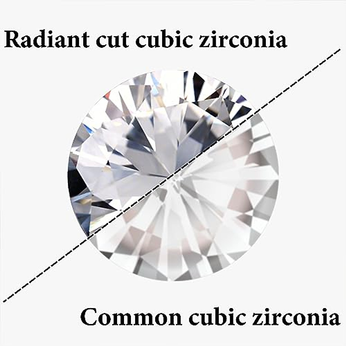 Elio Passero Engagement Rings,S925 Sterling Silver Solitaire 3CT CZ Engagement Rings Round/Oval/Pillow-shaped/Rectangular Promise Engagement Wedding Bands with Side Stones for Women Couple Rings Size4-10