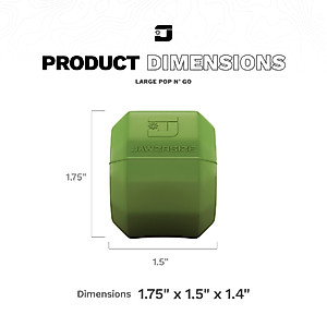 Jawzrsize Pop 'N Go Jaw, Face, and Neck Exerciser - Define Your Jawline, Slim and Tone Your Face, Look Younger and Healthier - Helps Reduce Stress and Cravings - Facial Exerciser (Advanced Green)