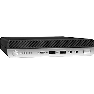 HP ProDesk 600 G4 Desktop Mini PC (i3-8100T Processor, 500GB HDD, 4GB RAM, WiFiBT) Windows 10 Pro (Renewed)