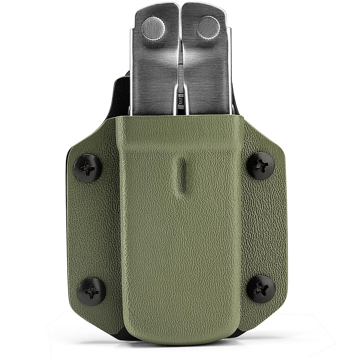 TACTICAL GEEK TX3 Multi-Tool Sheath, Multi Tool Holster, Thickness Adjustable Multi-Tool Holder with Back Clip for Belt, Multi-Tool not Included(Green)