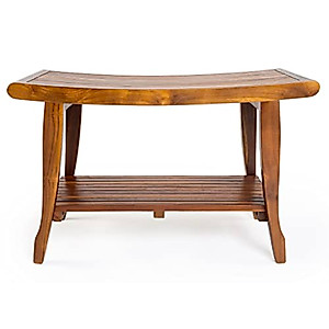 ALATEAK Indoor Outdoor Patio Garden Yard Bath Shower Spa Waterproof Stool Bench 30"