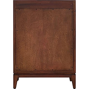 Signature Hardware 953494-24-UM-8 Hytes 25" Free Standing Single Vanity Set with Mahogany Cabinet, Vanity Top, and Oval Undermount Vitreous China Sink - 8" Faucet Holes
