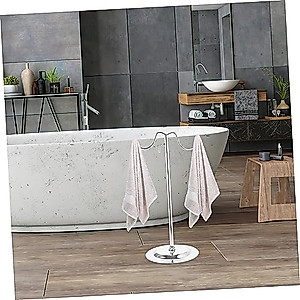 Zerodeko Towel Rack Towel Stand Towel Holder Stand Chrome Towel Holder Balanced Base Towel Bar Towel Storage Holder Vanity Towel Holder Stainless Steel Organizer Dressing Table
