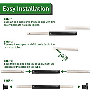 RVGUARD RV Screen Door Cross Bar Handle Adjustable from 21-5/8 Inch to 28-5/8 Inch Grab Bar Universal for RV Motorhome Camper Trailer
