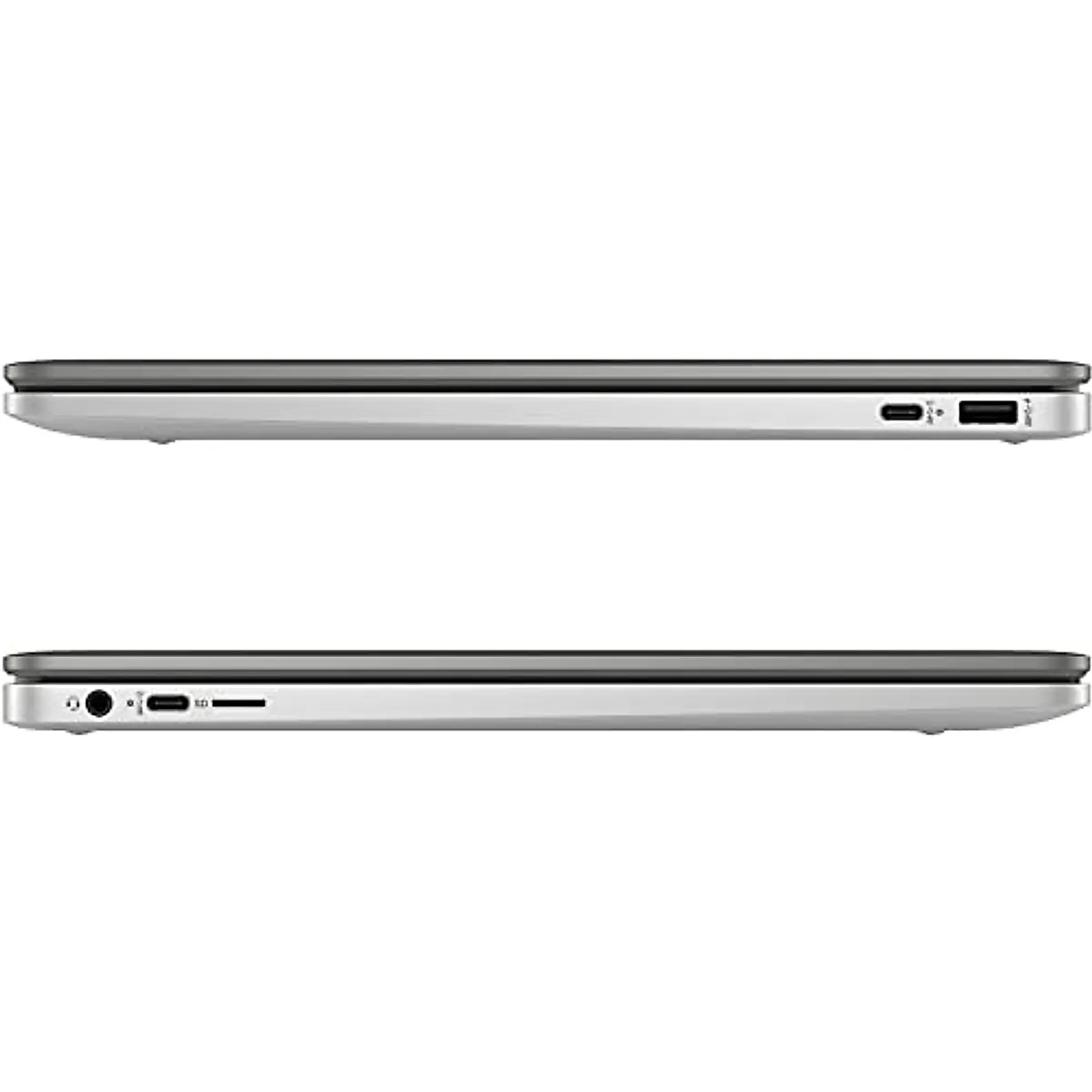 HP 2023 Newest Chromebook Laptop, Intel Quad-Core Processor, 15.6 inch HD Display, 8GB Memory, 64GB eMMC, 128GB MicroSD Card, Intel UHD Graphics, Wi-Fi, Bluetooth, Chrome OS, Bundle with JAWFOAL