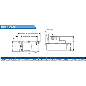 Little Giant 554425 VCMA-20ULS 80 GPH 1/30 HP Automatic Condensate Pump with Safety Switch for HVAC, Dehumidifier, Furnace, Air Conditioner