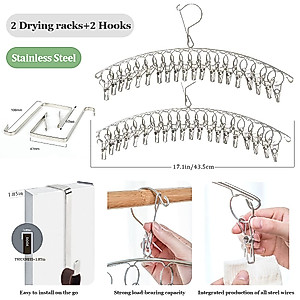 ZURLEFY 40 Clips Hat Holder Storage for Door Wall, Hat Hangers for Closet Organizer and Storage for Baseball Caps, Beanie & Accessories(26-02)