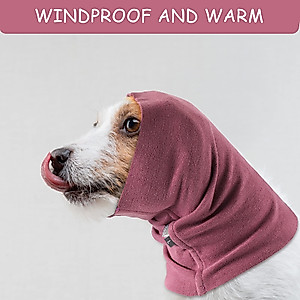 Sanwuta 3 Pcs 3 Size Dog Ear Cover Dog Calming Hoodie for Anxiety Relief, Pet Neck and Ears Warmer Dog Calming Hood for Grooming, Bath Drying and Noise Protection, Cats and Dogs Ear Protector, S/M/L