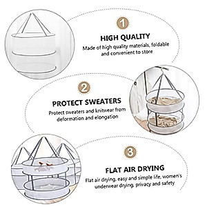 Alipis Double Clothes Basket Dish Drying Rack Large C Fold Towels Mesh Bra Mesh Drying Rack Socks Drying Hanger Clothes Drying Net Underwear Drying Net Socks Drying Mesh Net Grey Mesh