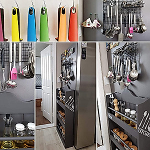 LOYMR 16 Pack 4.7 Inches Extra Large S Shape Hooks Heavy-Duty Metal Hanging Hooks Apply Kitchenware Bathroom Utensils Plants Towels Gardening Multiple uses Tools (Silver)