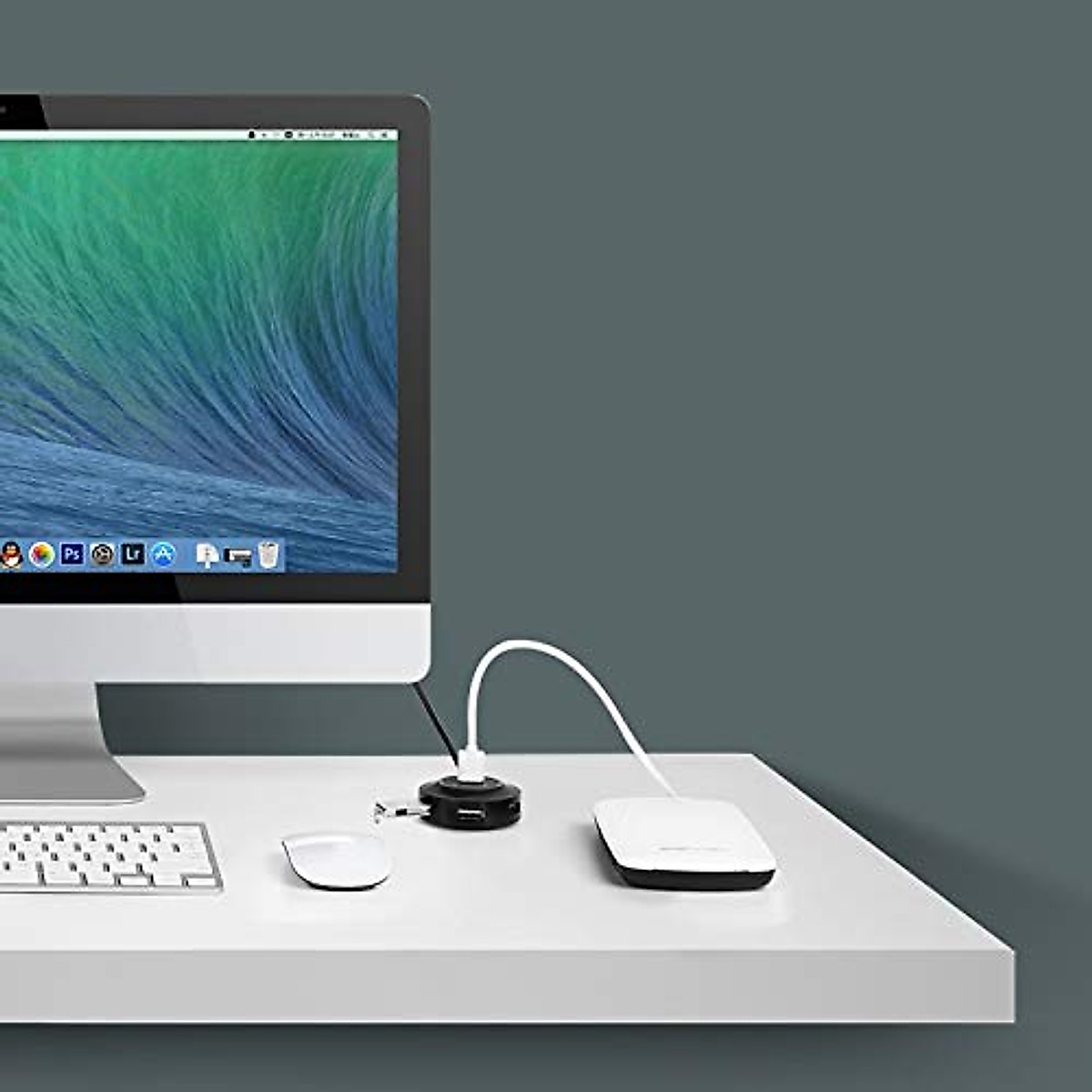 SHYPT The 4-Port Expansion USB Splitter 2.0 4-Port HUB Hub Docking Station Laptop USB C Hub