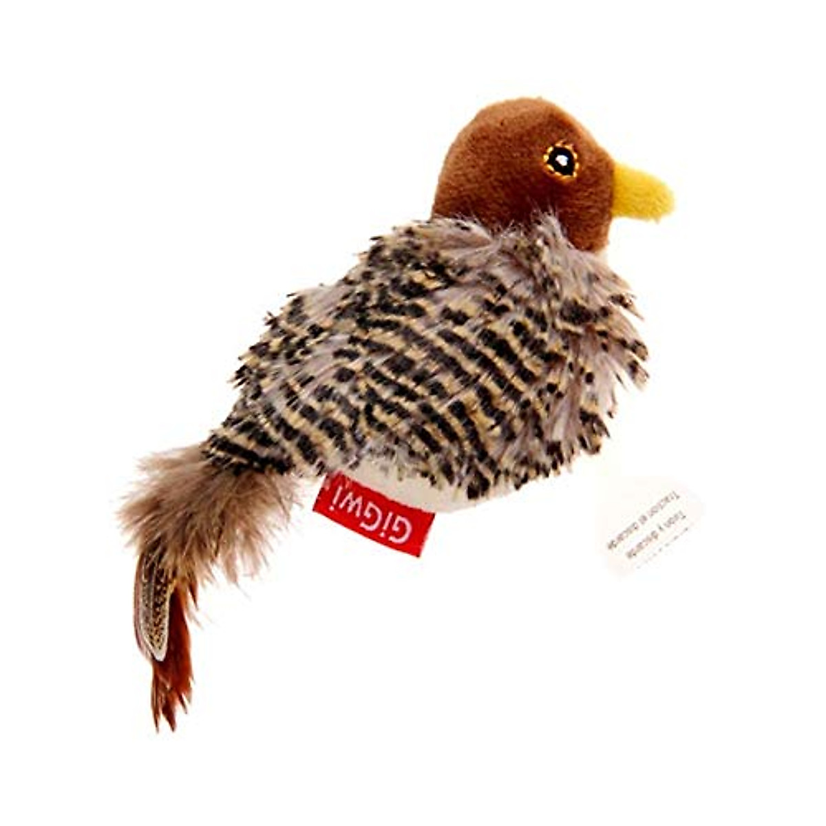 GIGWI Melody Chaser Motion Activated Bird, Black (G10052A1)