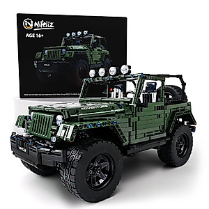 Nifeliz Off-Road Pickup Wrange, 1:8 MOC Technique Building Set, Engineering Model Car Toy for Adults (2,096 Pieces)