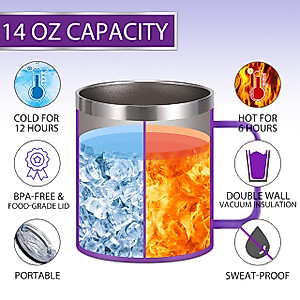 Hexagram Christmas Gifts for Daughter 14oz Mug, Daughter Gift from Mom, Gifts for Daughters from Mothers, Daughter Gifts, First Christmas Gifts for Daughter, To My Daughter, 18/8 Stainless Steel