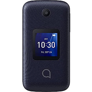 Alcatel Go Flip 4 4056W 4GB (T-Mobile only) Flip Phone - for Senior Easy Use Blue