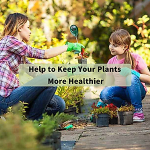 Hathdia Soil Moisture Meter, Plant Water Meter Soil Meter Moisture Sensor Hygrometer for Indoor Outdoor Plant Care,No Battery Needed(Green)