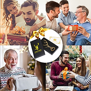 LKKCHER Deer Antler Beer Bottle Opener Stag Gifts for Women Men Wife Husband Girlfriend Boyfriend Mom Dad New Home Birthday Party Wedding Lovely Novelty Sturdy Bronze Gadget Christmas Gift Present