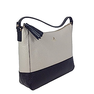 Kate Spade Southport Ave Cathy Leather Hobo Bag, Clocktower/Black