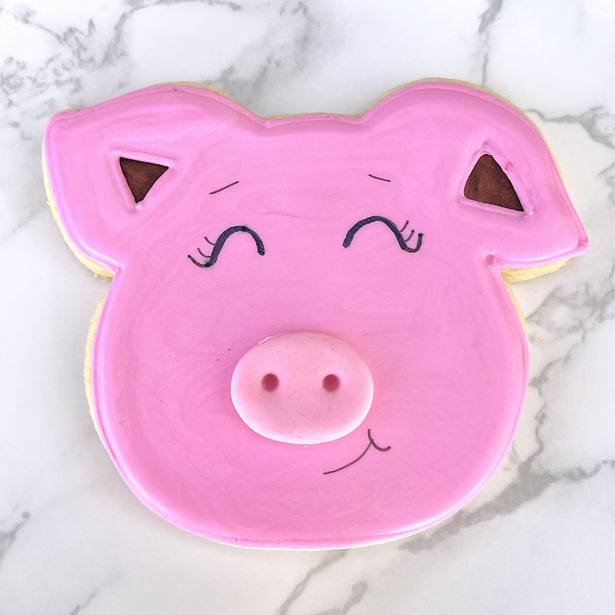 Pig Face Cookie Cutter, 4" Made in USA by Ann Clark