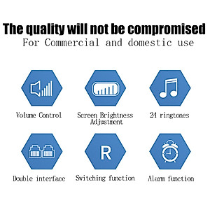 Dual Interface Wired Telephone,Adjustable Display Strength, 24 Ring Tones Optional, Caller ID Fixed Telephone, Suitable for Office, Front Desk, Home, Hotel and Other Scenes