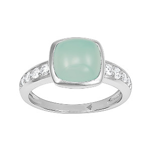 Silpada 'Double Take' Chalcedony Ring in Sterling Silver, Size 9, Size 9