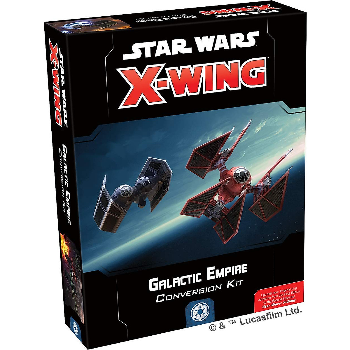 Star Wars X-Wing 2nd Edition Miniatures Game Galactic Empire CONVERSION KIT - Strategy Game for Adults and Kids, Ages 14+, 2 Players, 45 Minute Playtime, Made by Atomic Mass Games