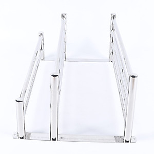 3-Tier Bath Towel Bar,24Inch Multilayer Towel Rack Stainless Steel Wall Mounting Shelf Bathroom Shelf with Towel Bars for Kitchen Bathroom