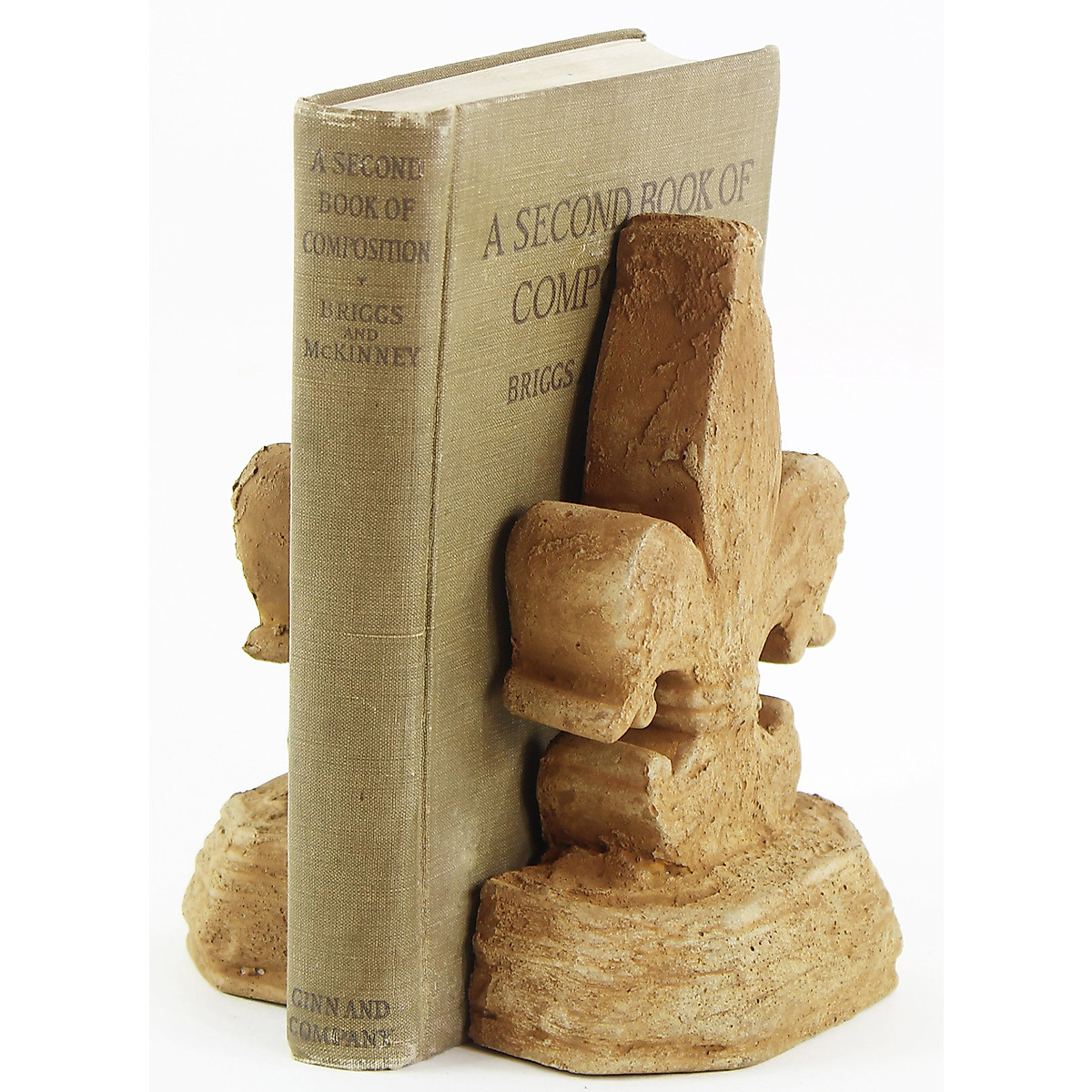 Fleur de Lis Bookends Home and Garden Shelf Decoration