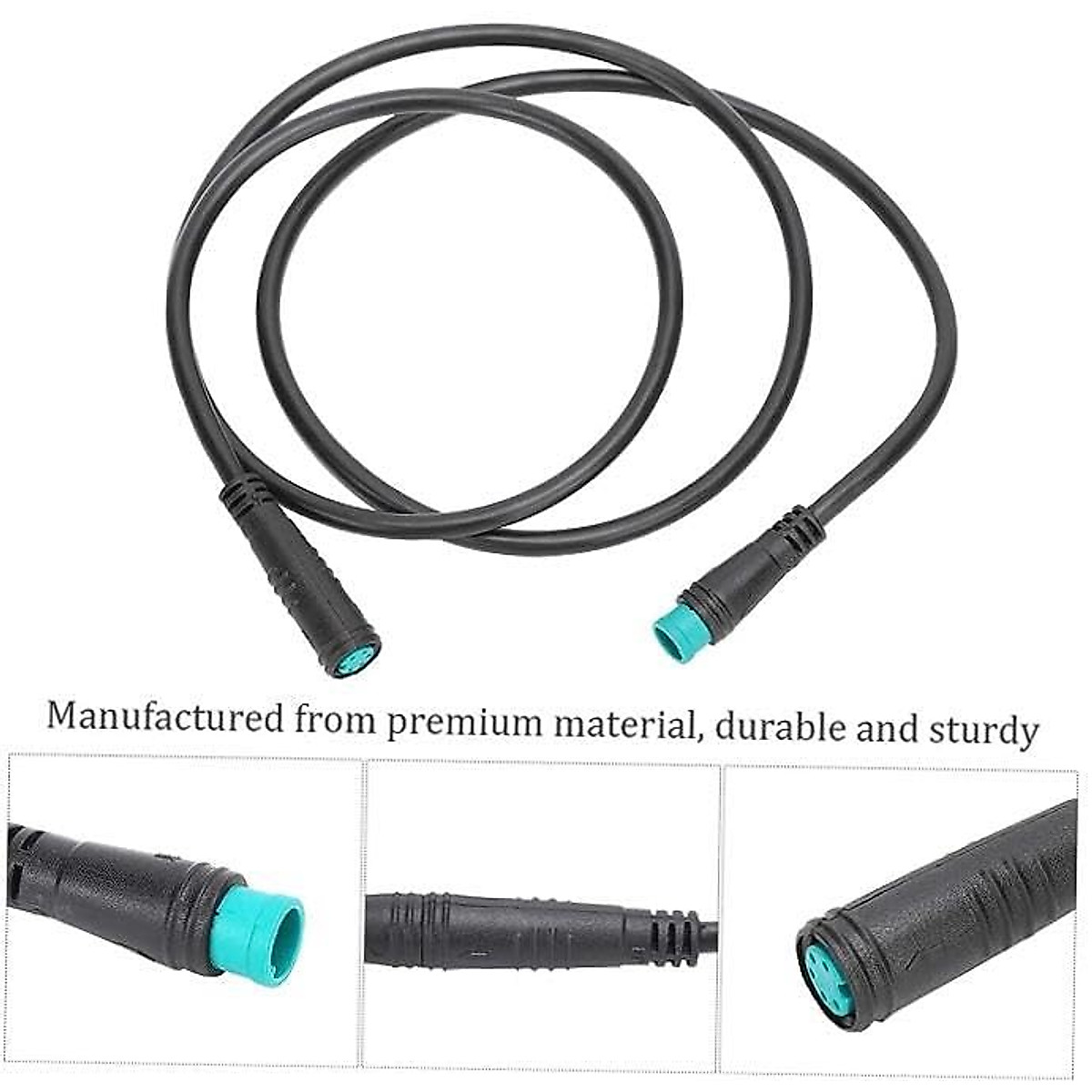 E-Bike Extension Cord - 5-Pin Connector Cable for Bafang Motor & Electric Modification - Instrument Extension Cable Included