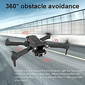 MOCVOO Drone with Dual Camera for Adults Kids, 1080P HD FPV Camera Drones with Carrying Case, Foldable RC Quadcopter Toy Gift for Boys Girls, 2 Batteries,120° RC Adjustable Lens,Gravity Control,3 Speeds