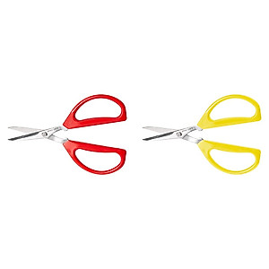 Joyce Chen Original Unlimited Kitchen Scissors All Purpose Dishwasher Safe Kitchen Shears With Comfortable Handles, Red and Yellow