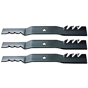 Oregon Mower Blades, 3 Pack, Gator G3 Mulching Lawnmower Replacement Blades, 18-4/9" Length, 54" Deck (95-605-3),Black
