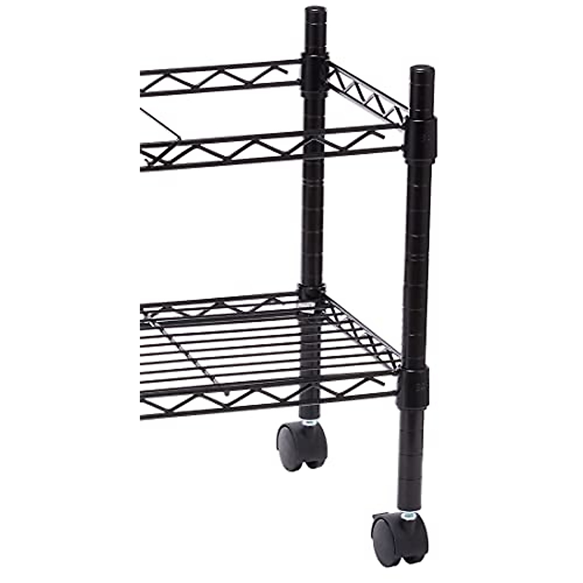 Safco Products Wire Mobile Letter/Legal File Cart 5201BL, Black Powder Coat Finish, Collapsible for Compact Storage