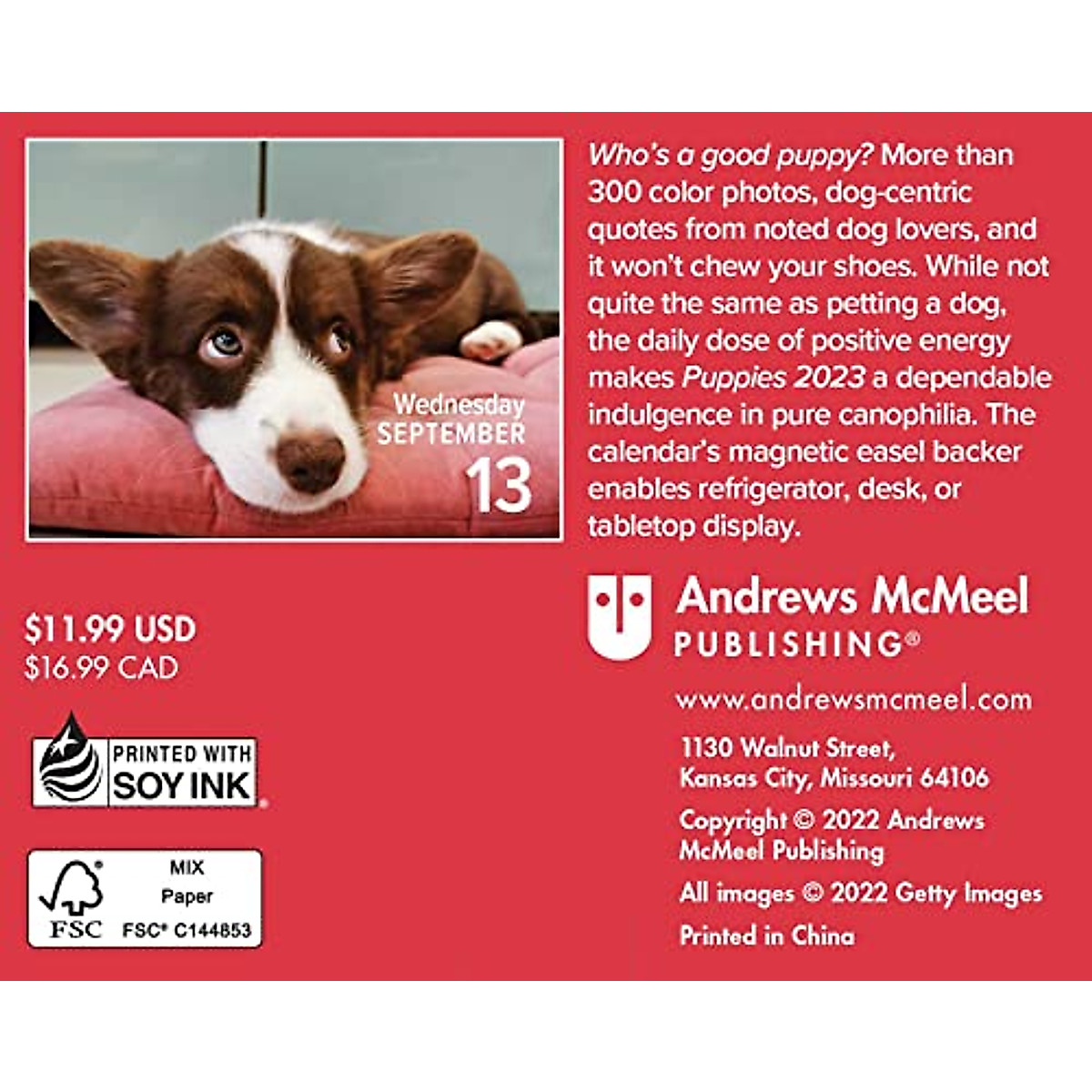 Puppies 2023 Mini Day-to-Day Calendar