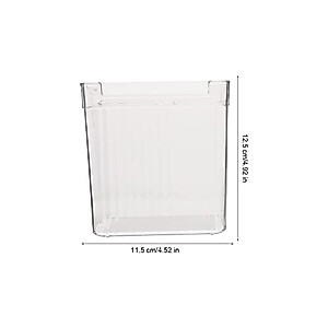 Fridge Organizer Bin 2pcs Refrigerator Organizer Bins: Plastic Storage Bins Food Storage Containers Fridge Trays Egg Organizer For Organizing Kitchen Food Snack Pantry Cabinet