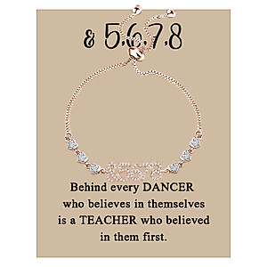 MAOFAED Dance Teacher Gift Behind Every Dancer Who Believes In Themselves Is A Teacher Who Believed In Them First (5678 card br)