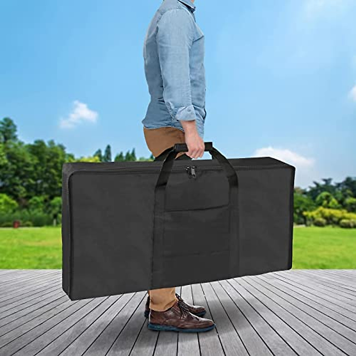 QuliMetal Patio Cover and Stove Carry Bag for Camp Chef 2 Burner Stoves