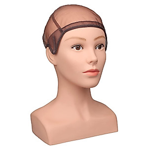 Wig Mannequin Head With Shoulders,Foam Manikin Head For Wigs Female,Wig Head Mannequin For Styling,Mannequin Head For Wigs Display Glasses, Hats