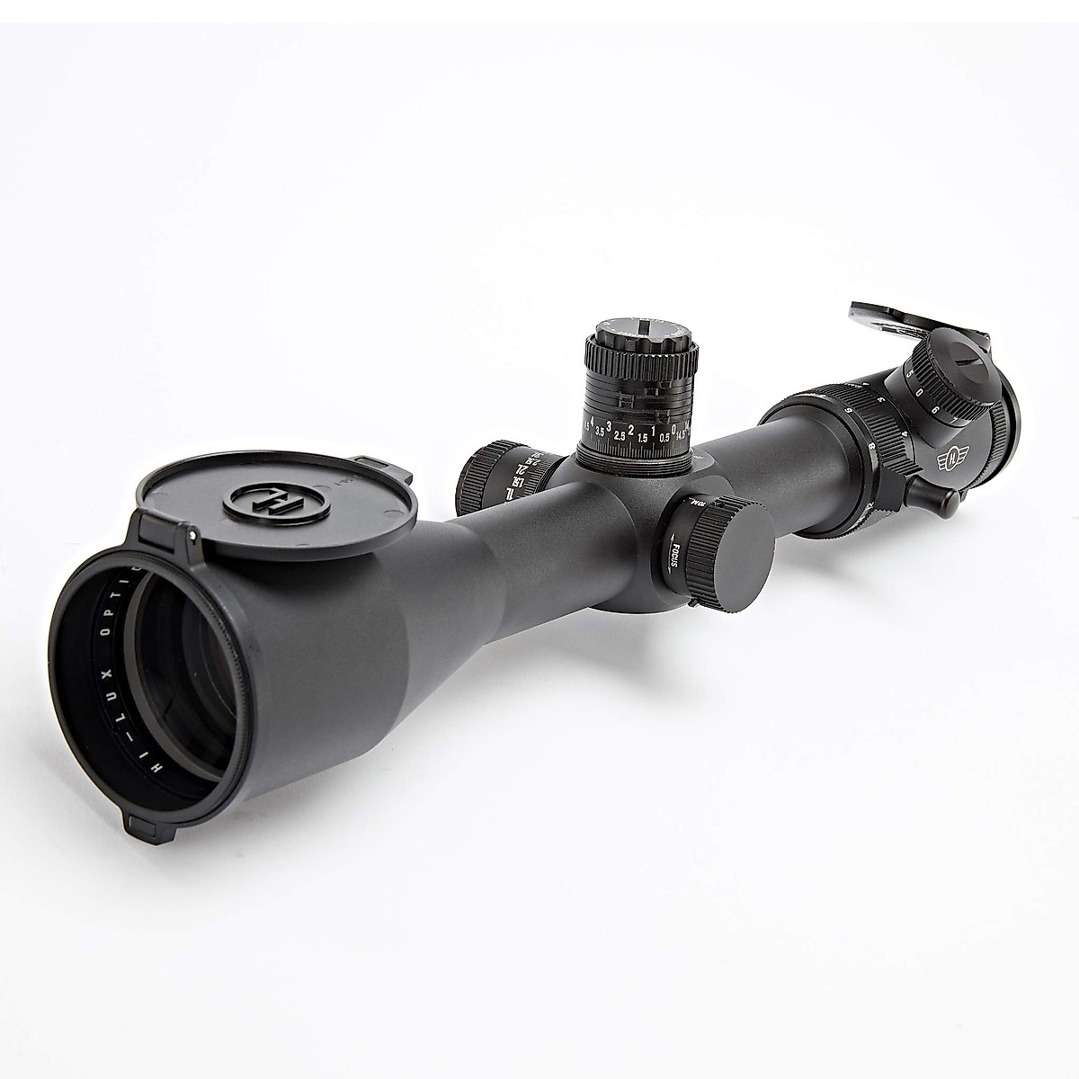 Hi-Lux Optics UD530X56 Uni-Dial 5-30 x 56 34mm Tube Rifle Scope with Green Illuminated MIL Ranging Reticle, Black
