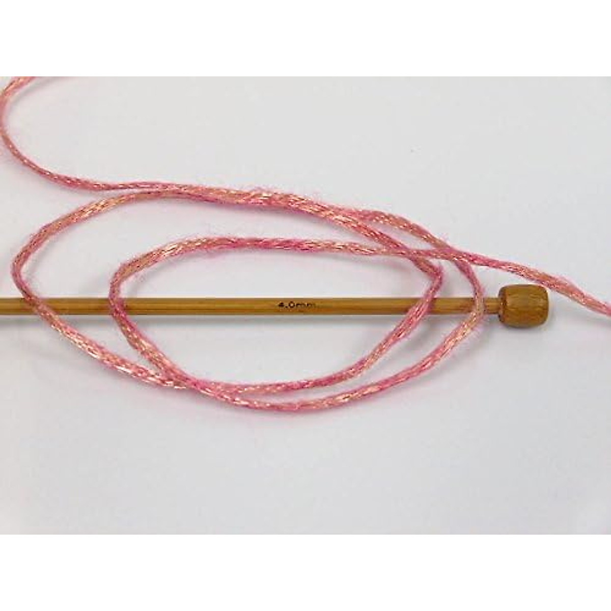 Rock Star, Gold, Pink, Metallic Shine, Soft Nylon Merino Wool Acrylic Blend Yarn, 50 Gram