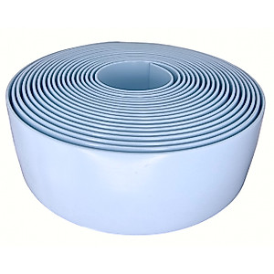 NickHouse 1.5" x20' ft Vinyl Straps for Patio Chairs Repair Kit Outdoor Patio Lawn Furniture Lounge Replacement Strapping Matte Finish (Baby Blue) + 20 Free Rivets