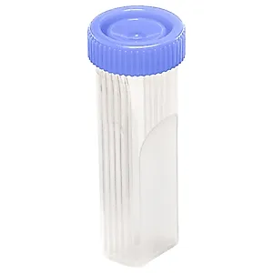 Caplugs Evergreen 240-5400-L8K – Slide-Fix™ Slide Jars, 1000 Pack, 4 Places, Diameter 30 mm x Height 98 mm, Lavender Polyethylene Caps, Natural Polypropylene Co-Polymer Jars, Medical, Labware