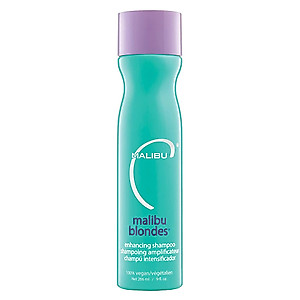 Malibu C Blondes Enhancing Shampoo (9 oz) - Revitalizing Purple Shampoo for Hair Health + Brilliancy - Sulfate-Free, Moisturizing Blondes Shampoo