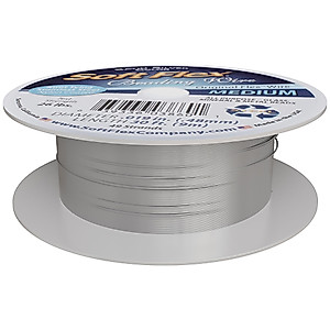 Soft Flex Wire 49-Strand .019" Diameter 30ft/Pkg-Satin Silver
