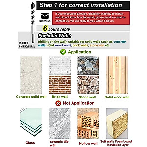 Laundry Drying Rack Collapsible, Wall Mounted, Clothes Drying Rack, 31.4" Wide, 13.2 Linear Ft, 5 Aluminum Rods, 60 lb Capacity, with Wall Template, Screwdriver Bit, Drill Bit ( White 31.4" Medium )