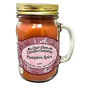 Our Own Candle Company Pumpkin Spice Scented 13 Ounce Mason Jar Candle
